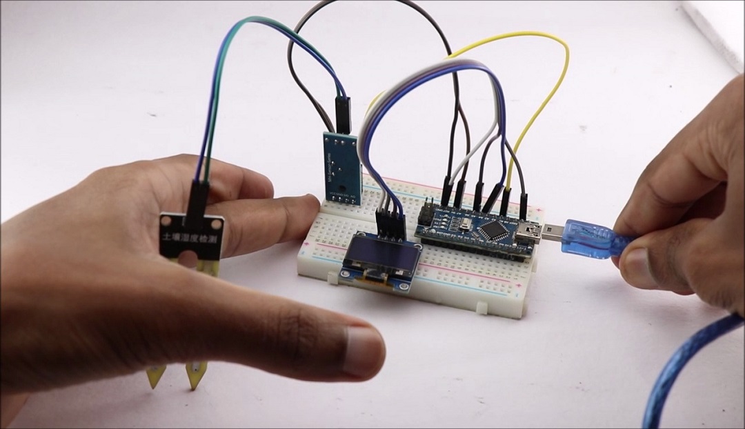 How To Make a Digital Soil Moisture Meter using Arduino Nano