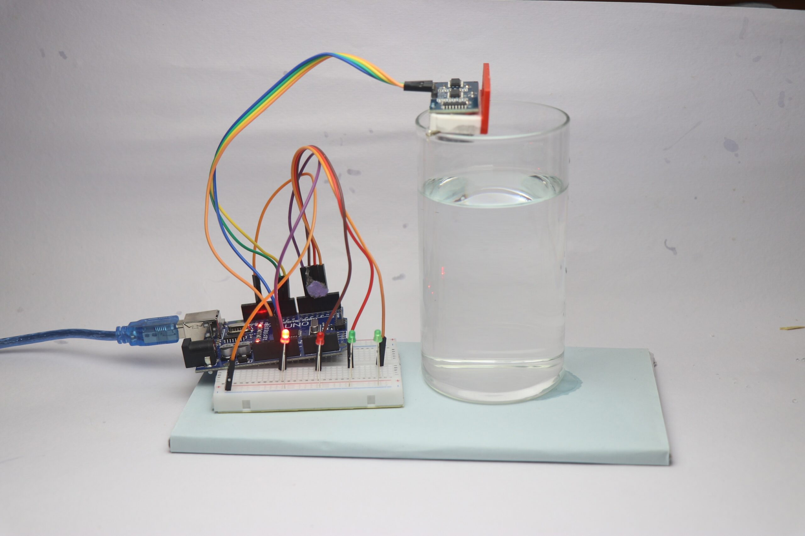 Arduino water level indicator project - Letsmakeprojects